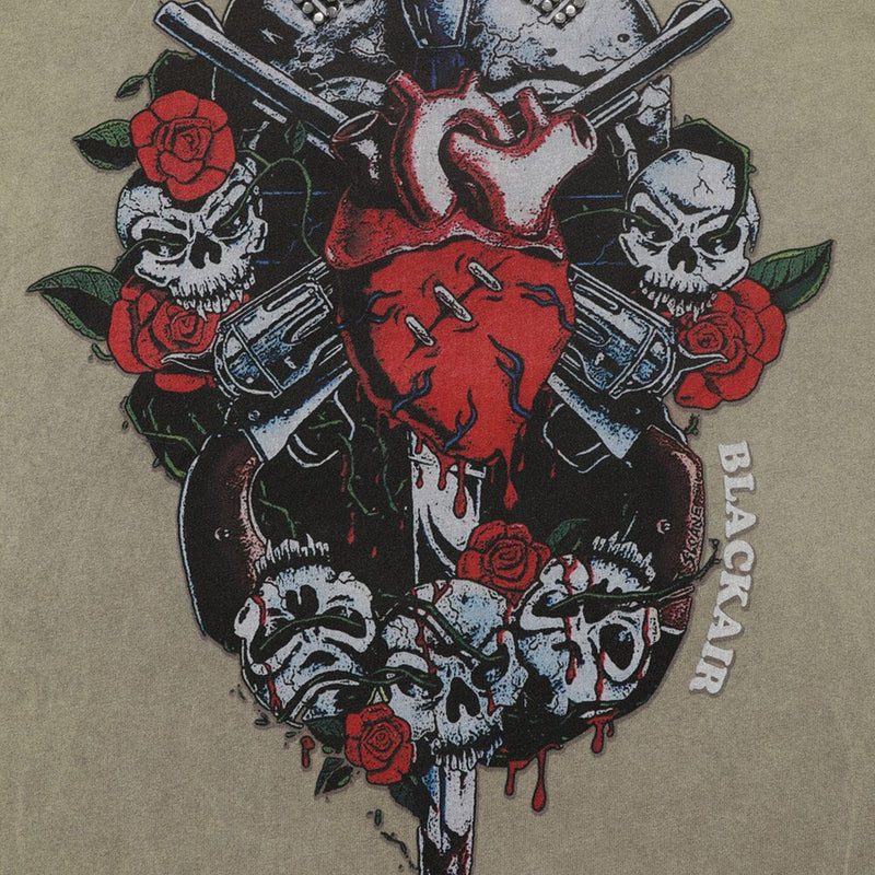 "Red Rose" Unisex Men Women Streetwear Graphic Sweatshirt