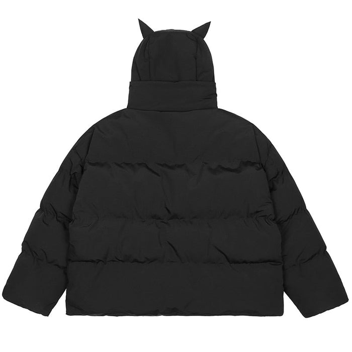 "Dark Knight" Unisex Streetwear Men Women Down Jacket - Daulet Apparel