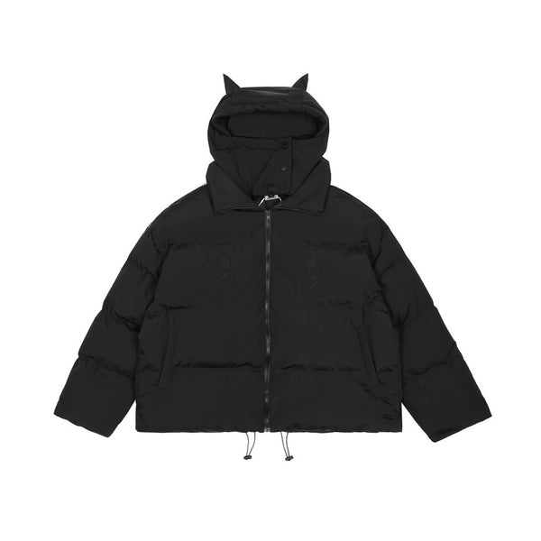 "Dark Knight" Unisex Streetwear Men Women Down Jacket - Daulet Apparel
