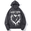 "Broken Heart" Unisex Men Women Streetwear Graphic Hoodie