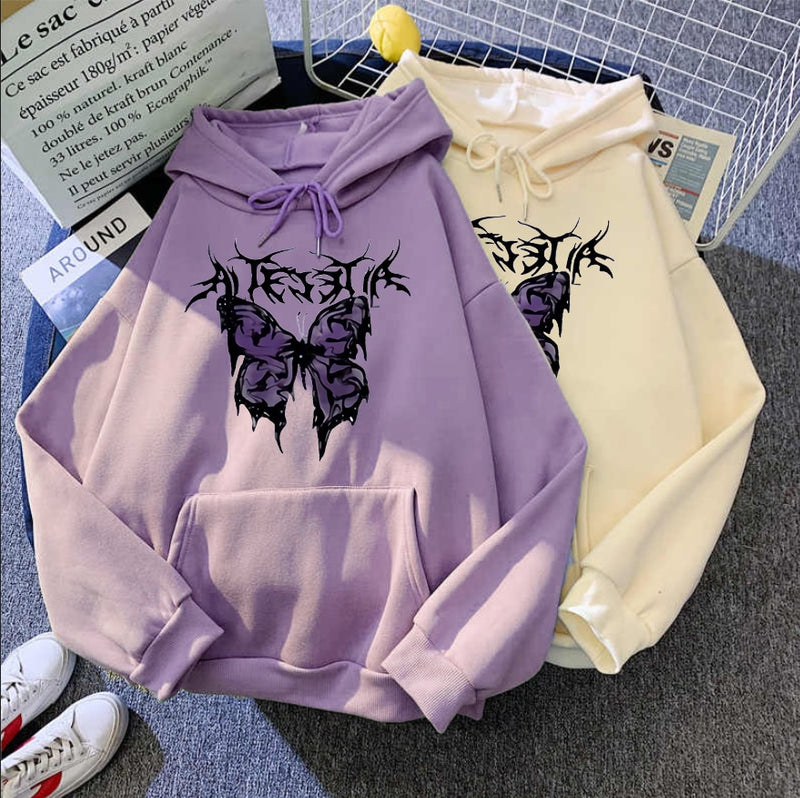 "Fly Away" Unisex Men Women Streetwear Graphic Hoodie - Daulet Apparel