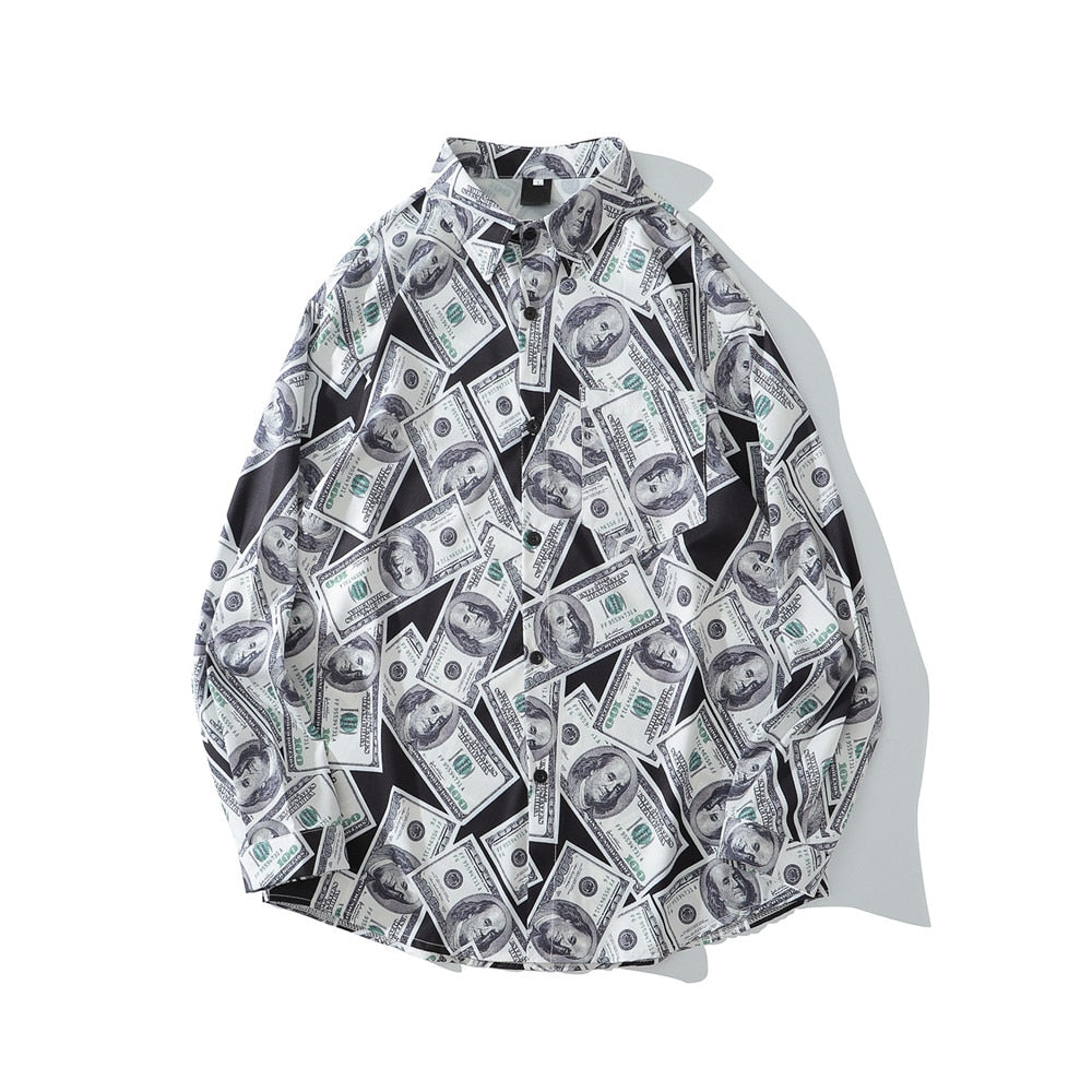 "Billionaire" Unisex Men Women Streetwear Button Up Shirt