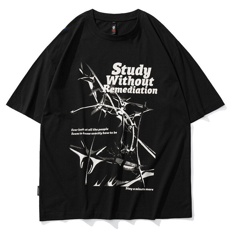 "Stop Studying" Unisex Men Women Streetwear Graphic T-Shirt