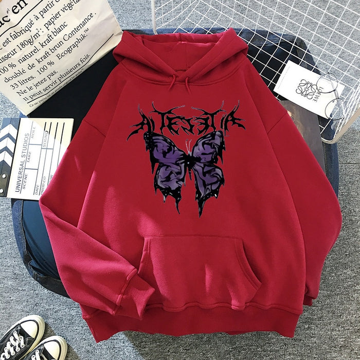 "Fly Away" Unisex Men Women Streetwear Graphic Hoodie - Daulet Apparel