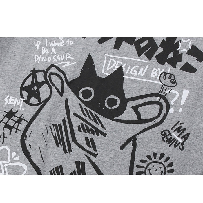 "Dual Match" Unisex Men Women Streetwear Graphic T-Shirt