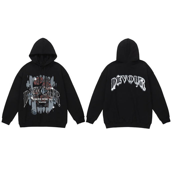 "Devour Forever" Unisex Men Women Streetwear Graphic Hoodie