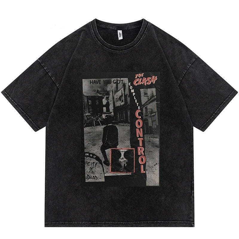 "No Control" Unisex Men Women Streetwear Graphic T-Shirt