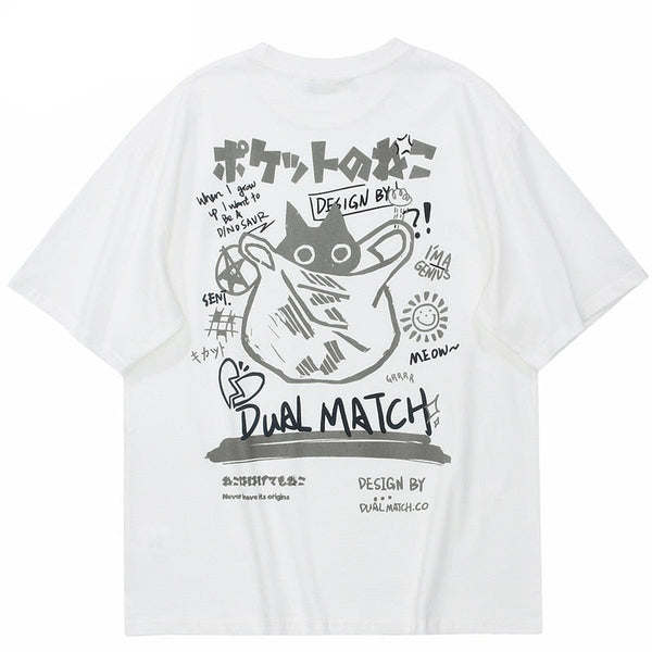 "Dual Match" Unisex Men Women Graphic T-Shirt - Daulet Apparel