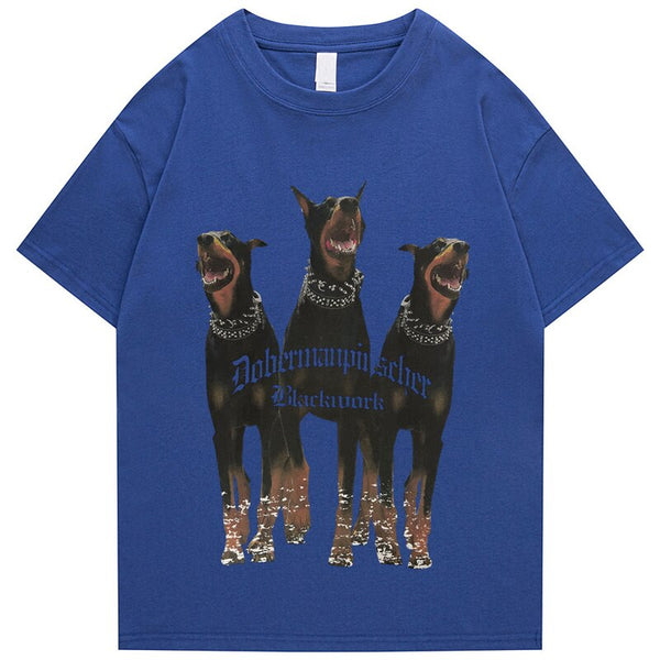 "Doberman" Men Women Streetwear Unisex Graphic T-Shirt