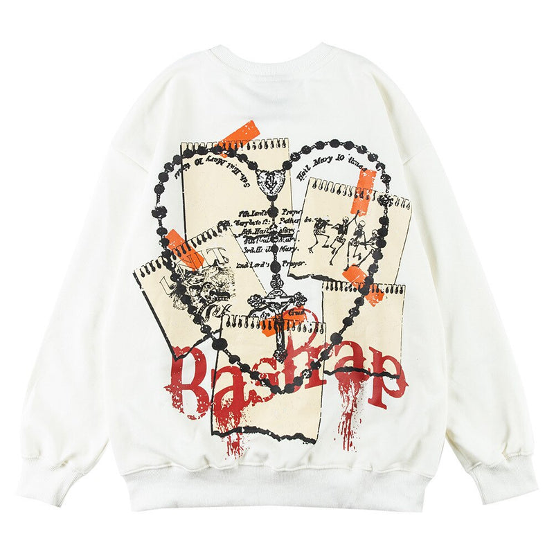 "Basic Trap" Unisex Men Women Streetwear Graphic Sweatshirt