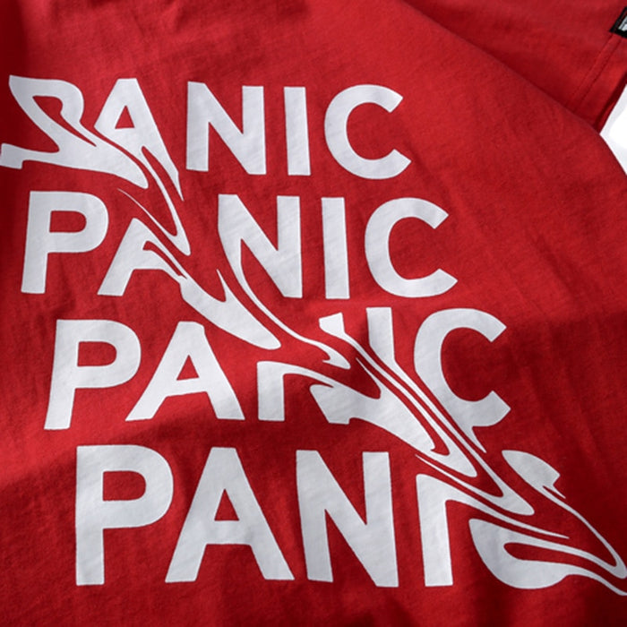 "Panic" Unisex Men Women Streetwear Graphic T-Shirt