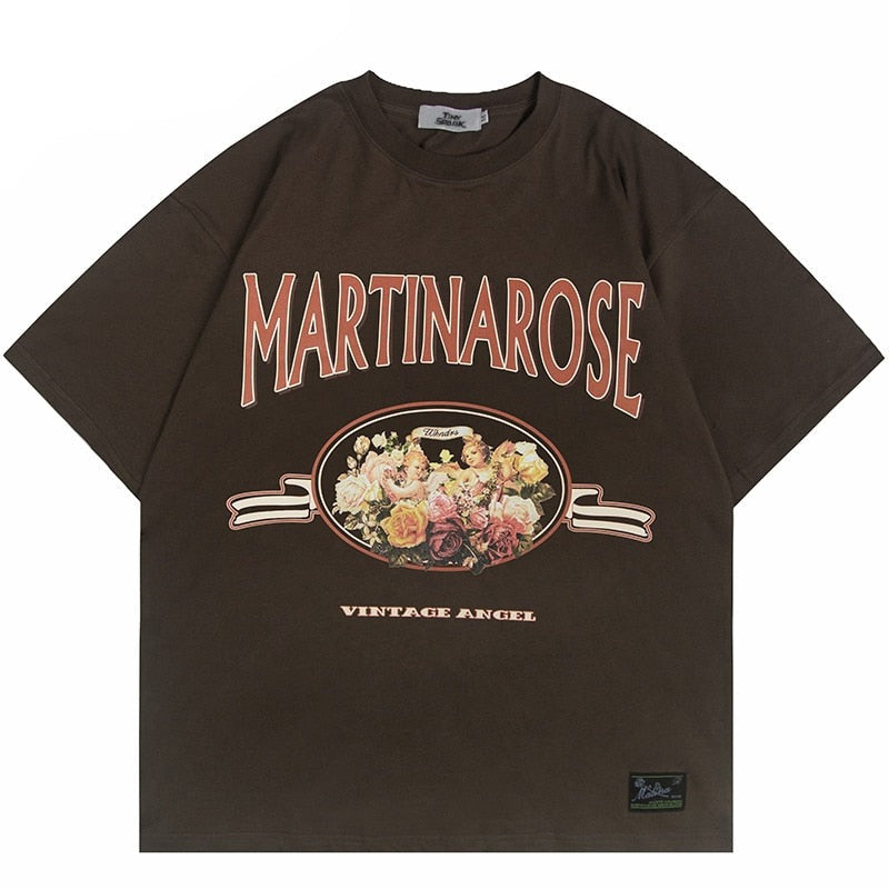 "Vintage Rose" Unisex Men Women Streetwear Graphic T-Shirt