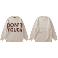 "Don't Touch" Unisex Men Women Streetwear Graphic