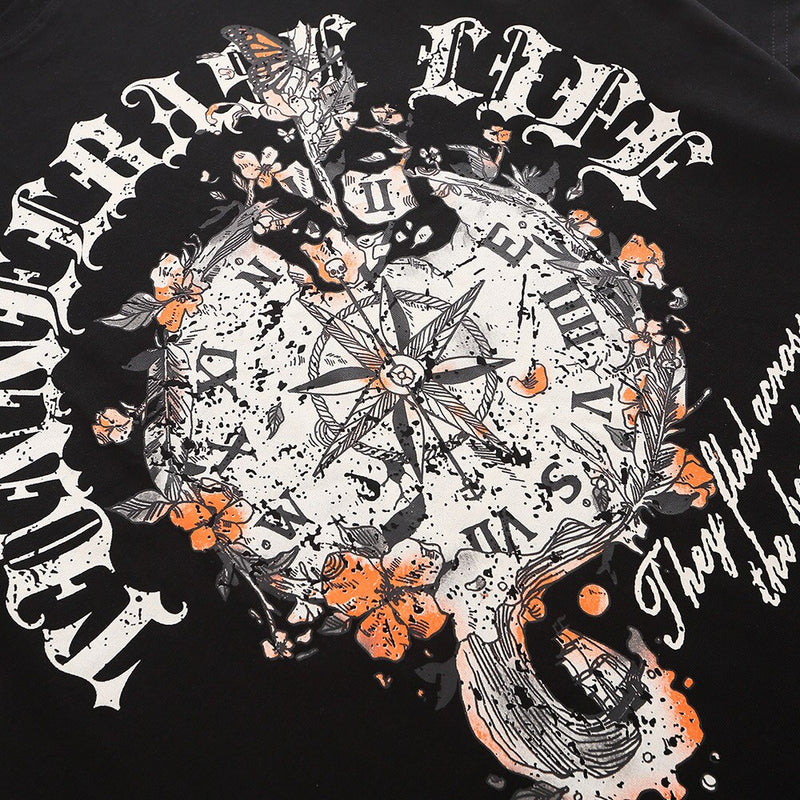 "Clock Work" Men Women Streetwear Graphic T-Shirt - Daulet Apparel