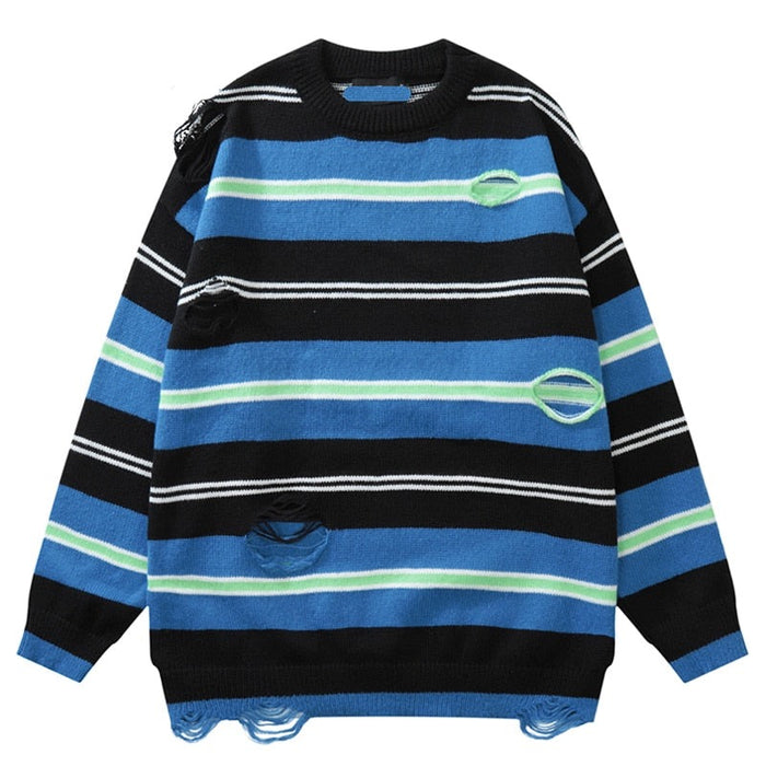 "Destroyed" Unisex Men Women Streetwear Graphic Sweater