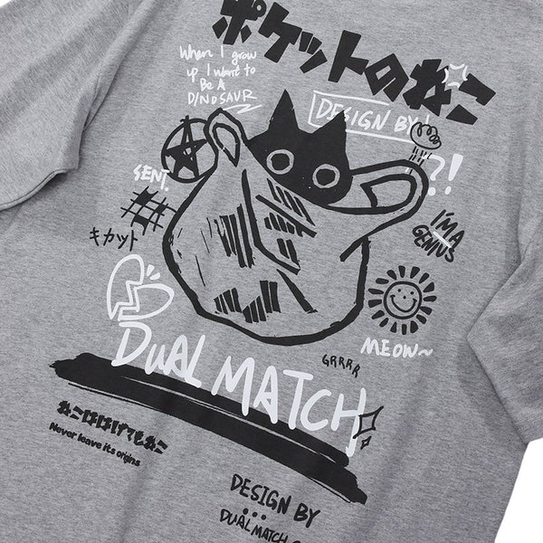 "Dual Match" Unisex Men Women Graphic T-Shirt - Daulet Apparel