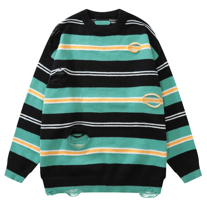 "Destroyed" Unisex Men Women Streetwear Graphic Sweater