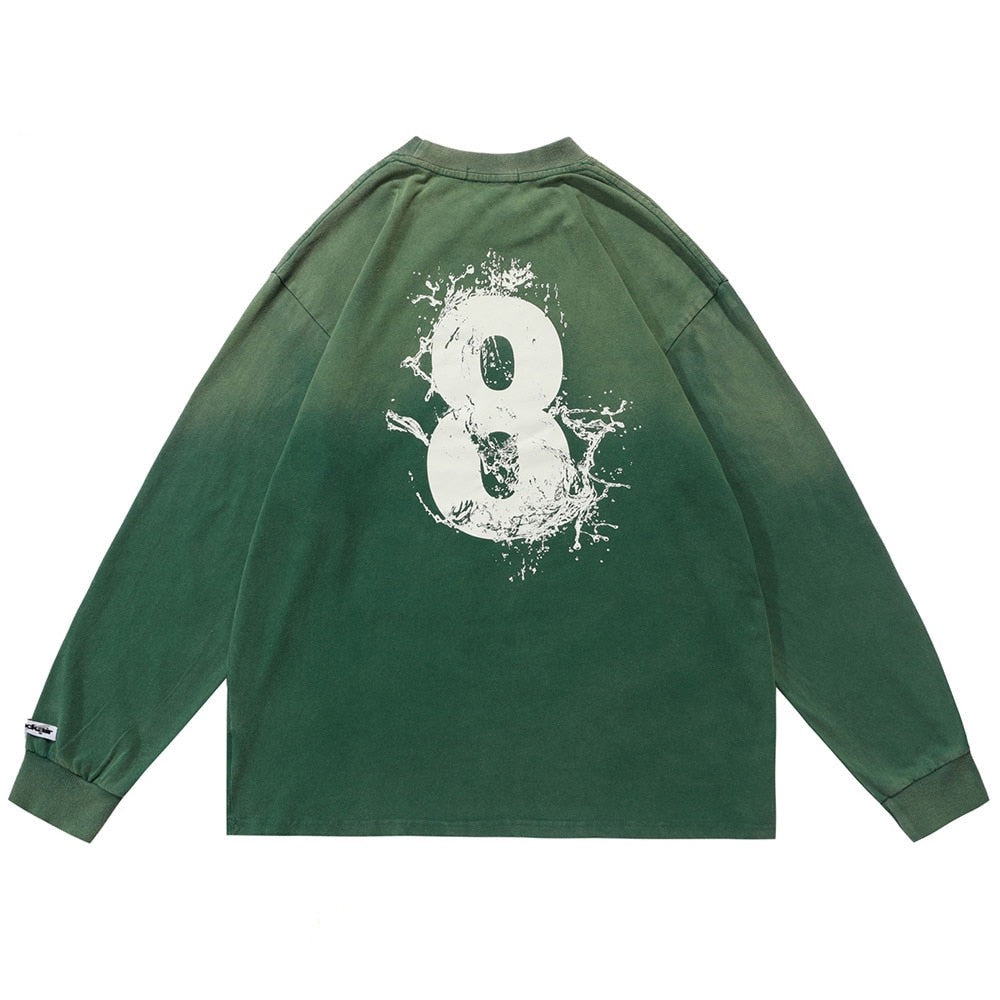 "Eight" Unisex Men Women Streetwear Graphic Sweatshirt