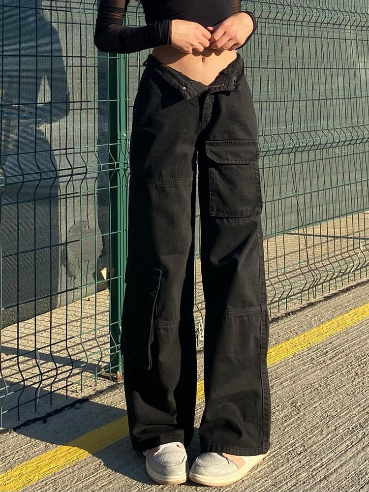 "Rebel" Unisex Men Women Streetwear Denim Pants