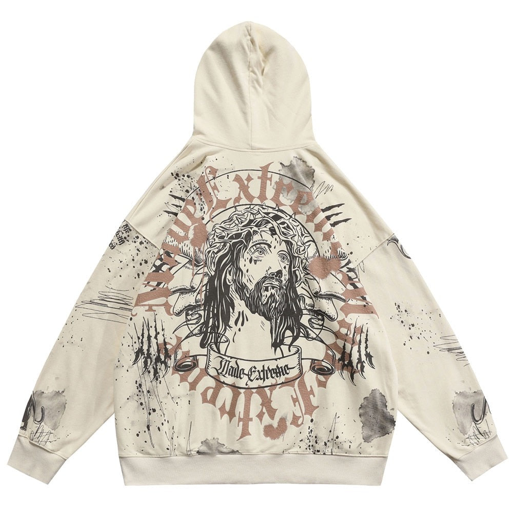 "Fallen King" Unisex Men Women Streetwear Graphic Hoodie