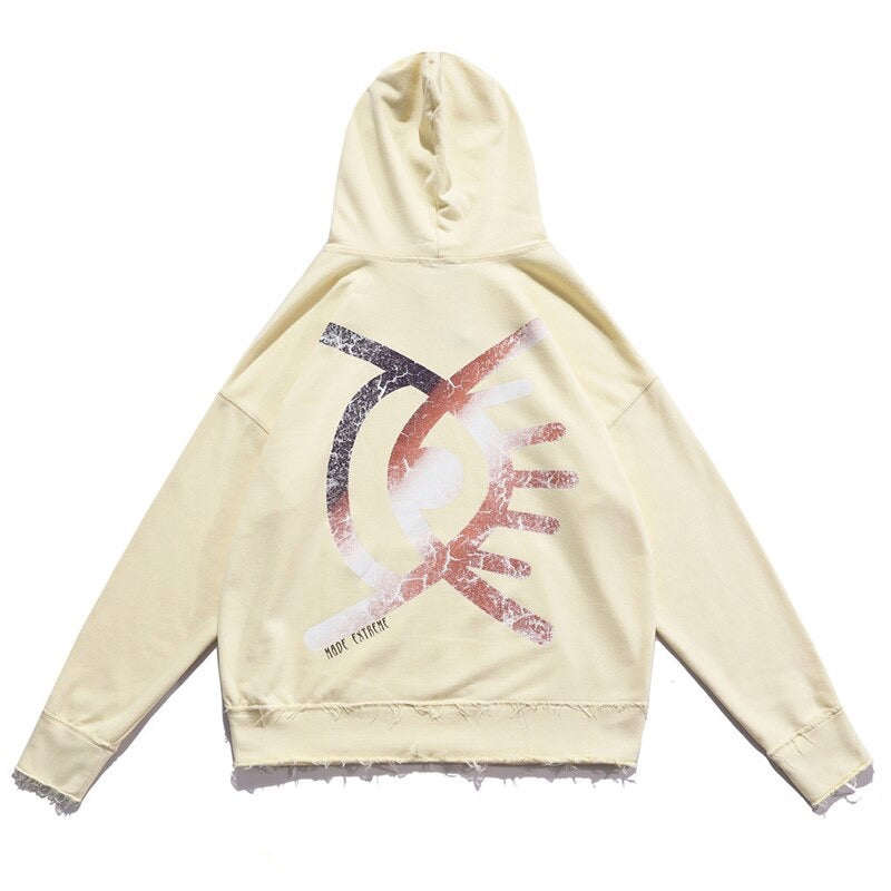 "Crossed Eye" Unisex Men Women Streetwear Graphic Hoodie