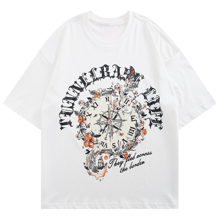 "Clock Work" Men Women Streetwear Graphic T-Shirt - Daulet Apparel
