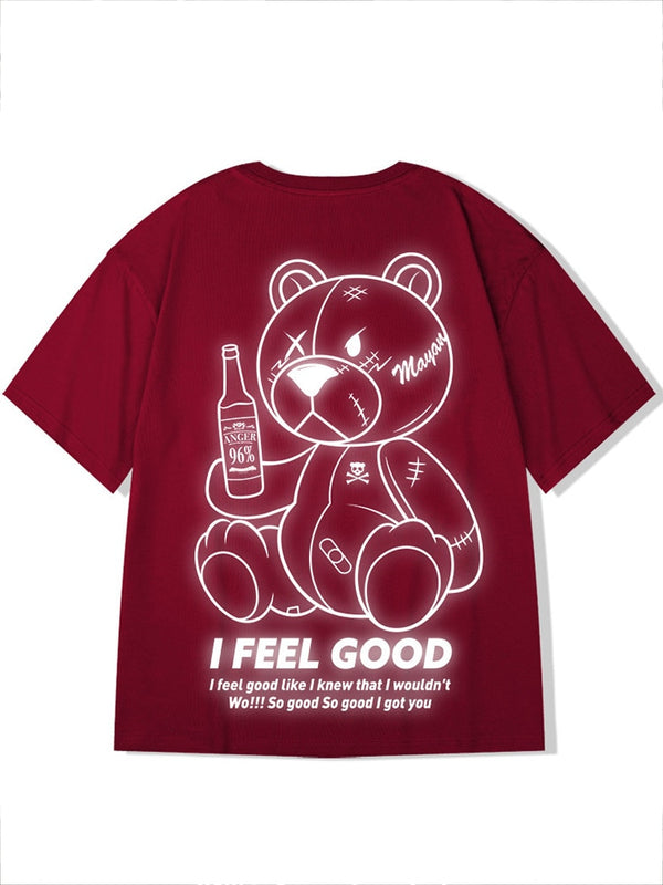 "Feel Good" Unisex Men Women Streetwear Graphic T-Shirt