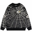"Spider Web" Unisex Men Women Streetwear Graphic Sweater