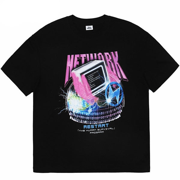 "Network" Unisex Men Women Streetwear Graphic T-Shirt