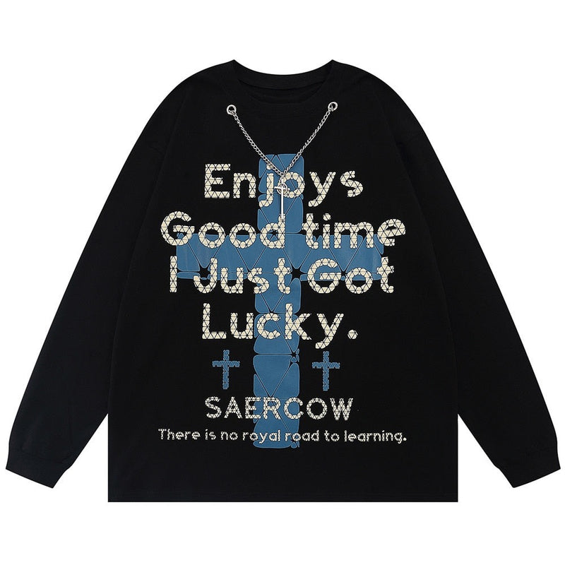 "Good Times" Unisex Men Women Streetwear Graphic Sweatshirt