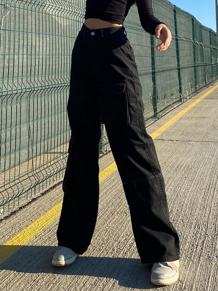 "Rebel" Unisex Men Women Streetwear Denim Pants