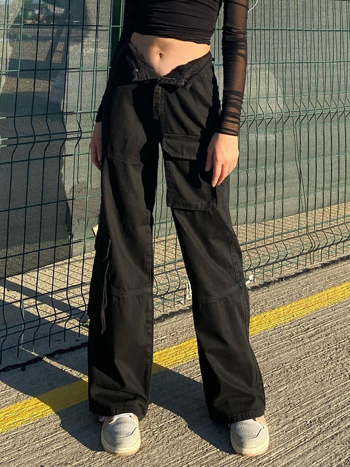 "Rebel" Unisex Men Women Streetwear Denim Pants