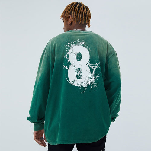 "Eight" Unisex Men Women Streetwear Graphic Sweatshirt
