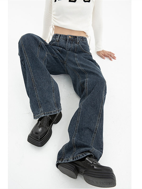"Rockstar" Unisex Men Women Streetwear Denim Jeans
