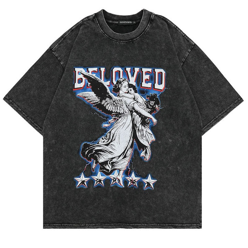 "Beloved" Unisex Men Women Streetwear Graphic T-Shirt - Daulet Apparel