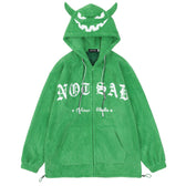 "With Horns" Unisex Men Women Streetwear Graphic Hoodie