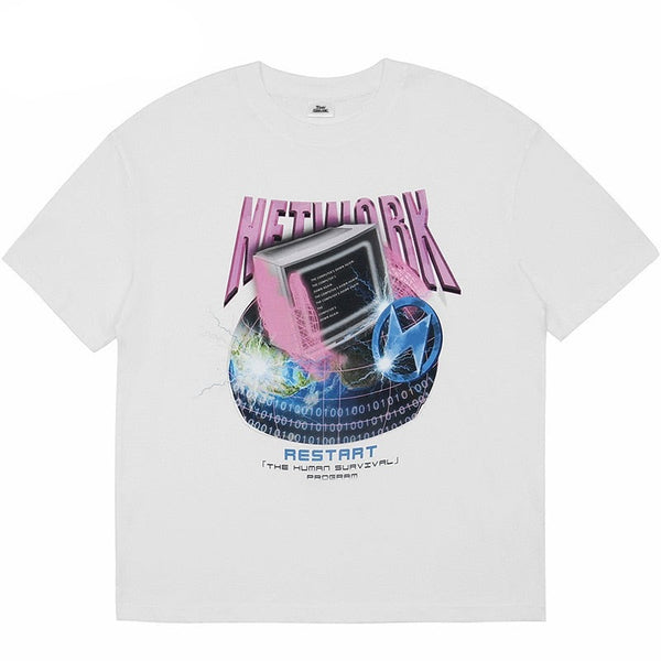 "Network" Unisex Men Women Streetwear Graphic T-Shirt
