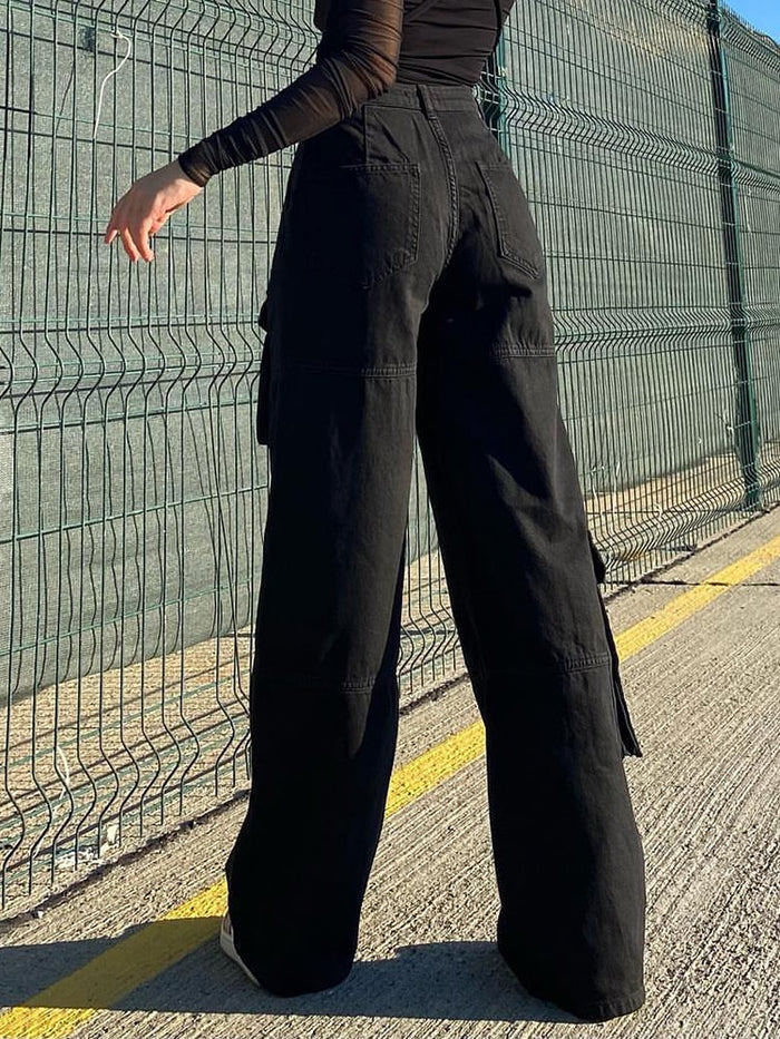 "Rebel" Unisex Men Women Streetwear Denim Pants